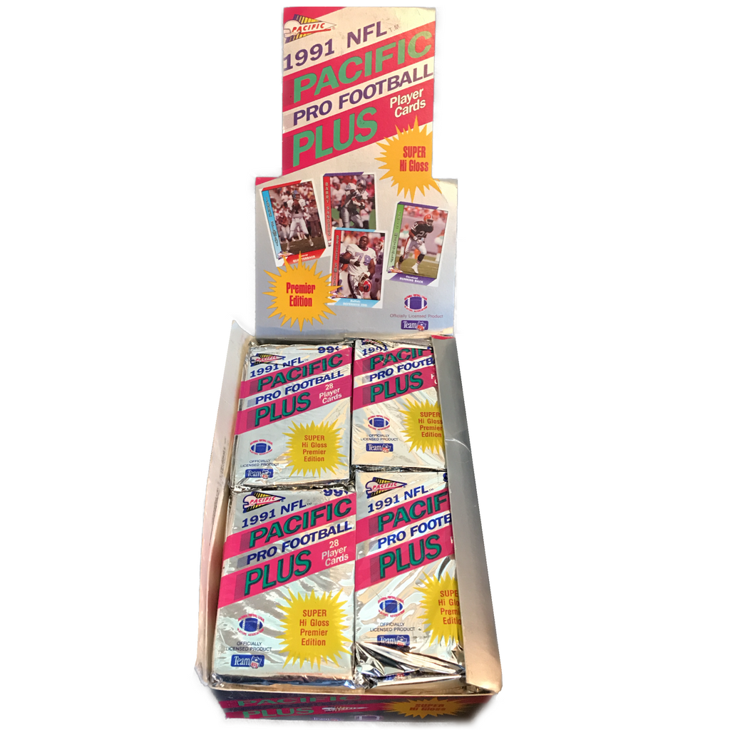 1991 Pacific Plus Pro Football Cards Cello Jumbo Hobby Packs – CaddiesShack